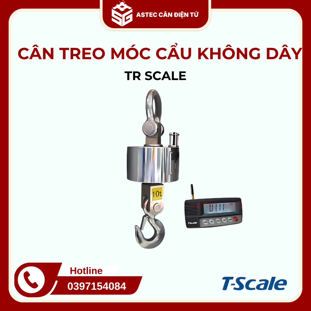 TR scale – Cân treo móc cẩu không dây - ASTEC Cân điện tử